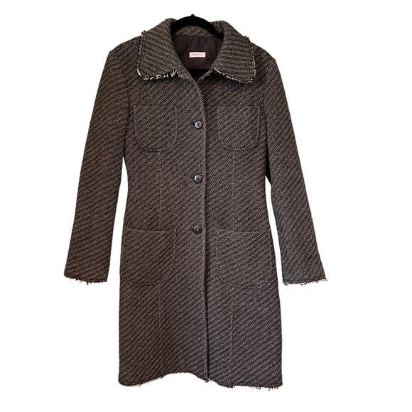 Max & Co. | Jackets & Coats | Max Co Trends Fitted Seamed Wool Blend ...
